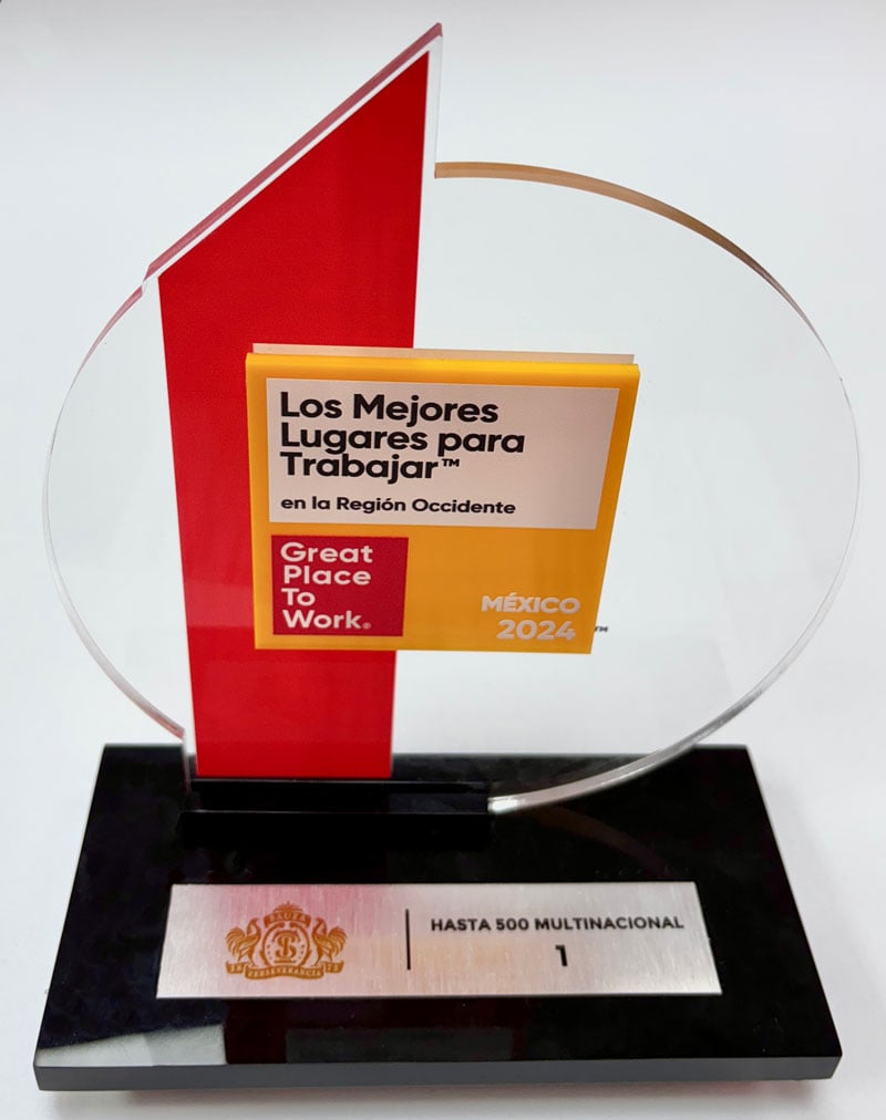 Tequila Sauza Wins 1st Place in GPTW 2024: Best Place to Work in Mexico